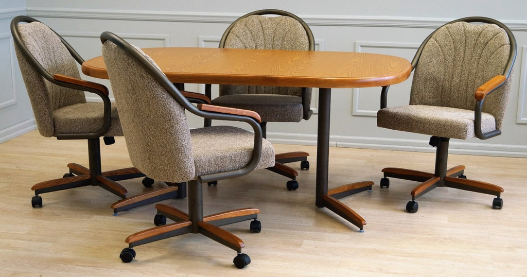 Douglas Extension Table with Tilt Swivel Chairs - Allwood Furniture